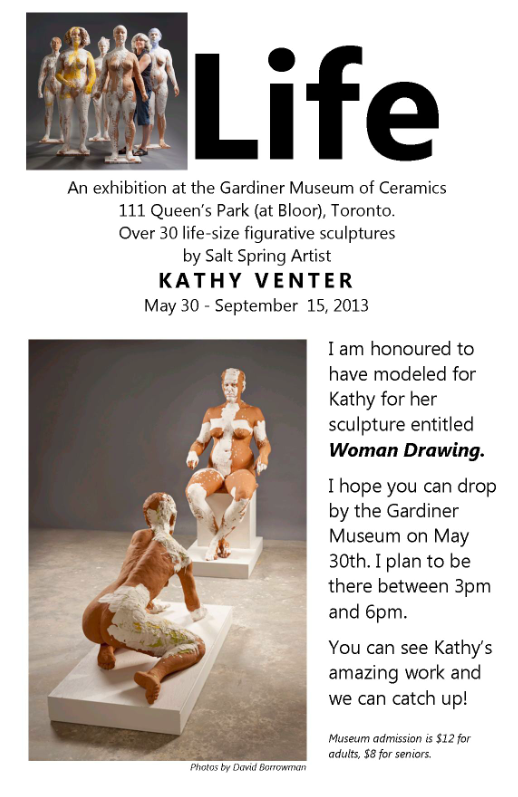 Andrea Leborgne's invitation to Kathy Venter's show. - Gail Sibley, BFA, MA